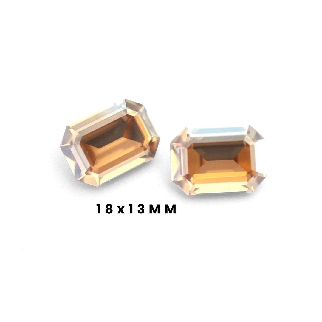 18x13mm Golden Shadow Octagon Shape Article 4610 Barton Crystal ...