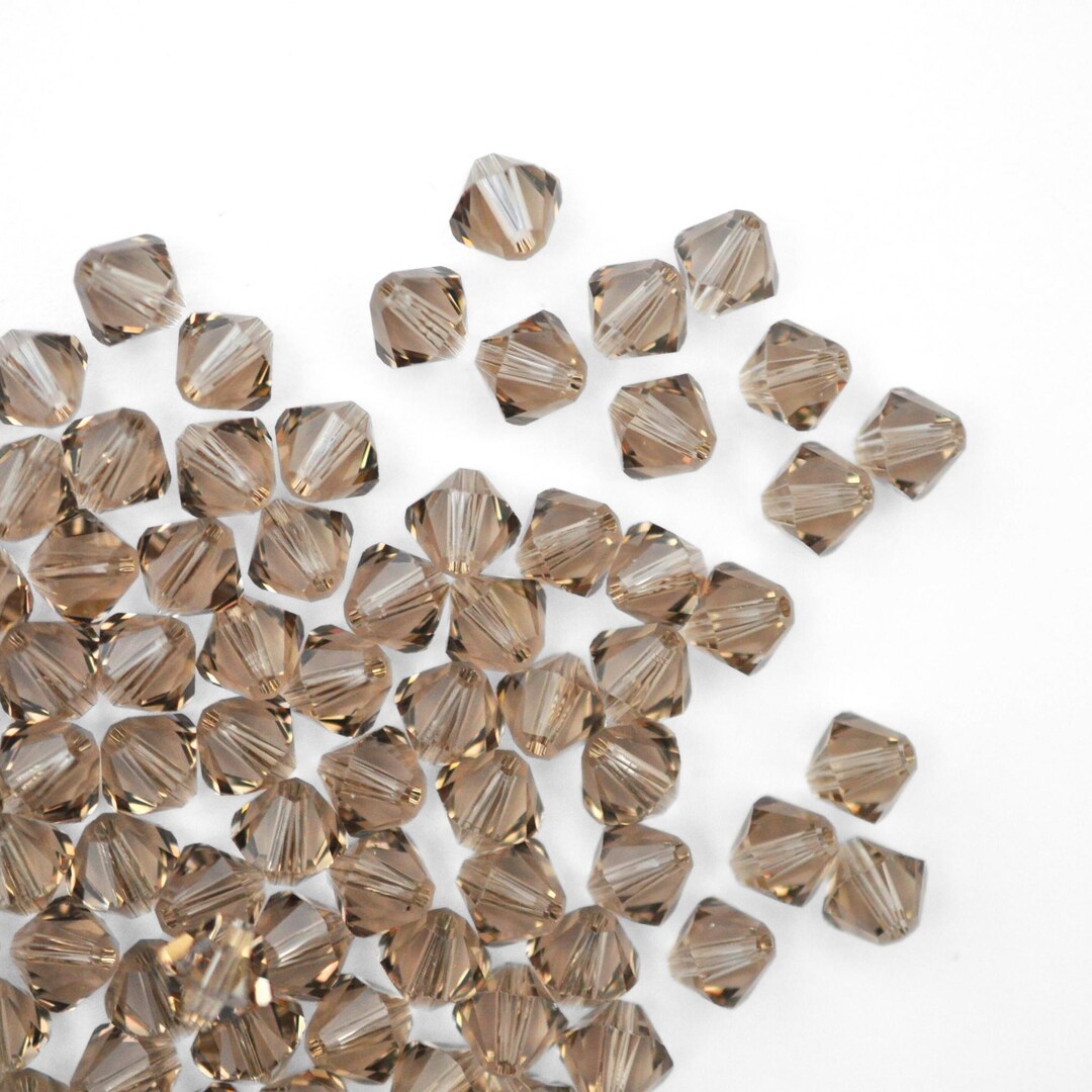 6mm Greige Bicone 5328 Barton Crystal Beads, Made in Austria, the ...