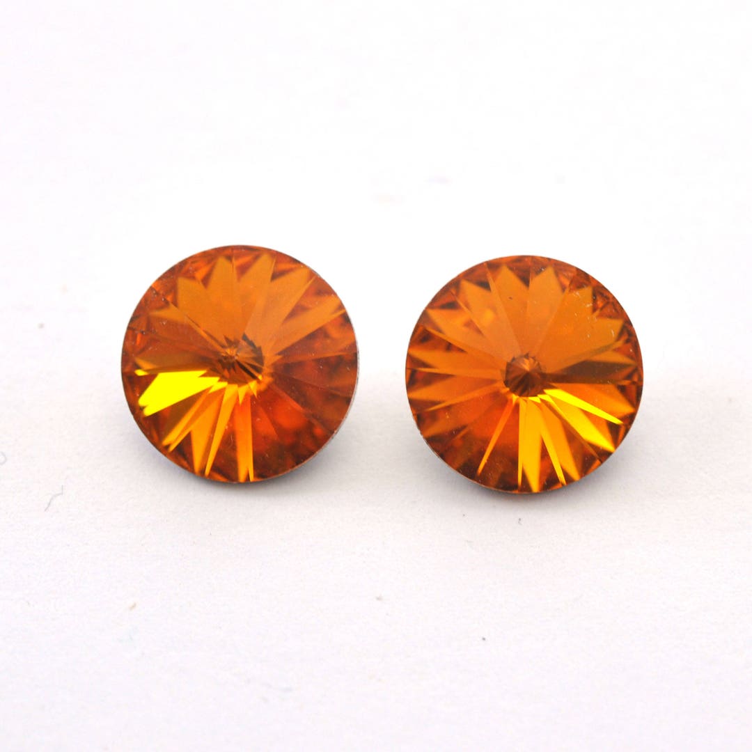 Topaz 14mm Rivoli 1122 Barton Crystal, Made in Austria, Highest Quality ...