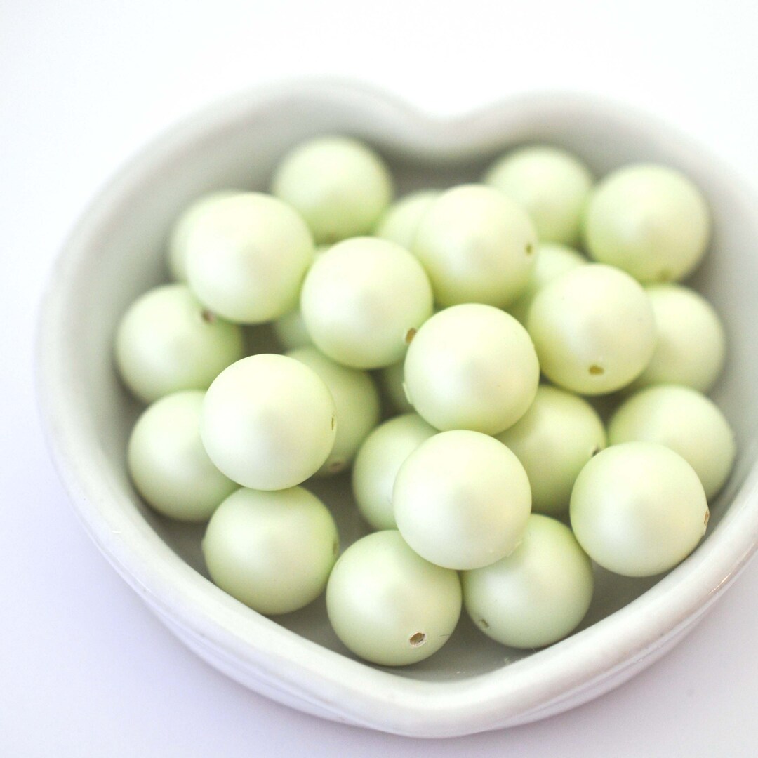 Powder Green Color Round Crystal Pearls 12mm 5811 Barton Crystal Pearl ...