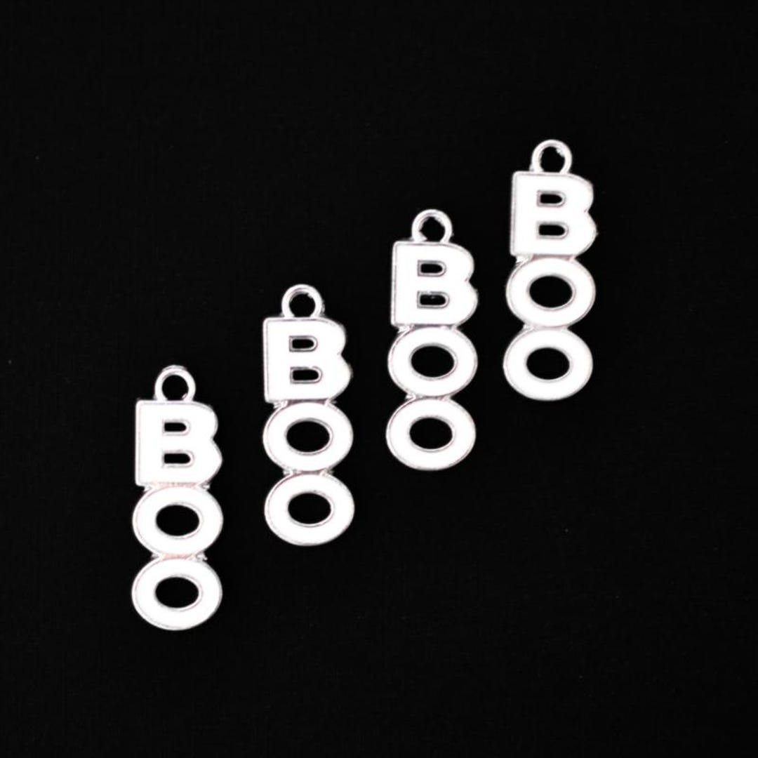 Boo! Charms for Halloween, DIY Jewelry, Craft Supplies, Scary, Spooky ...