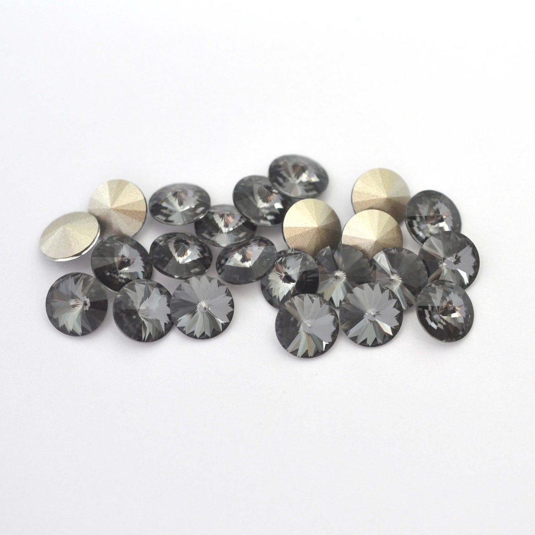 Silver Night 39ss 1122 Rivoli 8mm Barton Crystals Multiple Pack Sizes ...