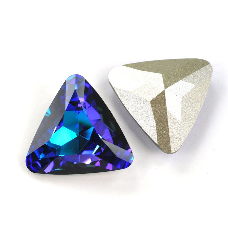 Heliotrope Swarovski 23mm 4727 Fancy Triangle Crystal 1 Piece | Etsy