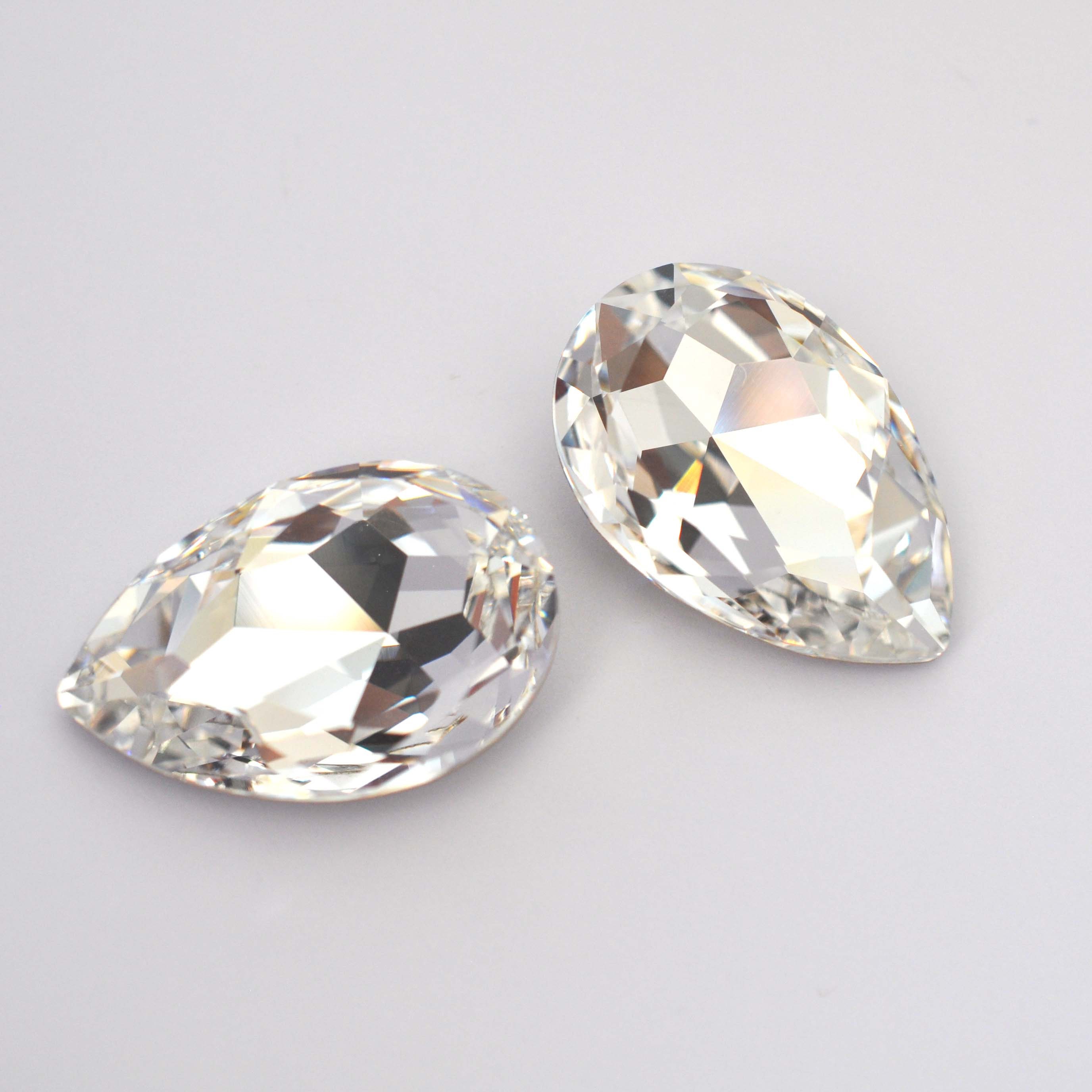 Crystal Clear 40x27mm Pear Shape 4327 Swarovski Crystal 1 | Etsy