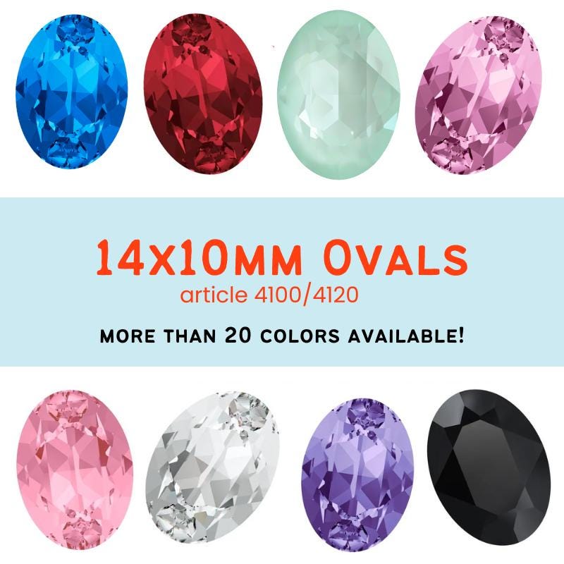 Oval Rhinestone - Etsy