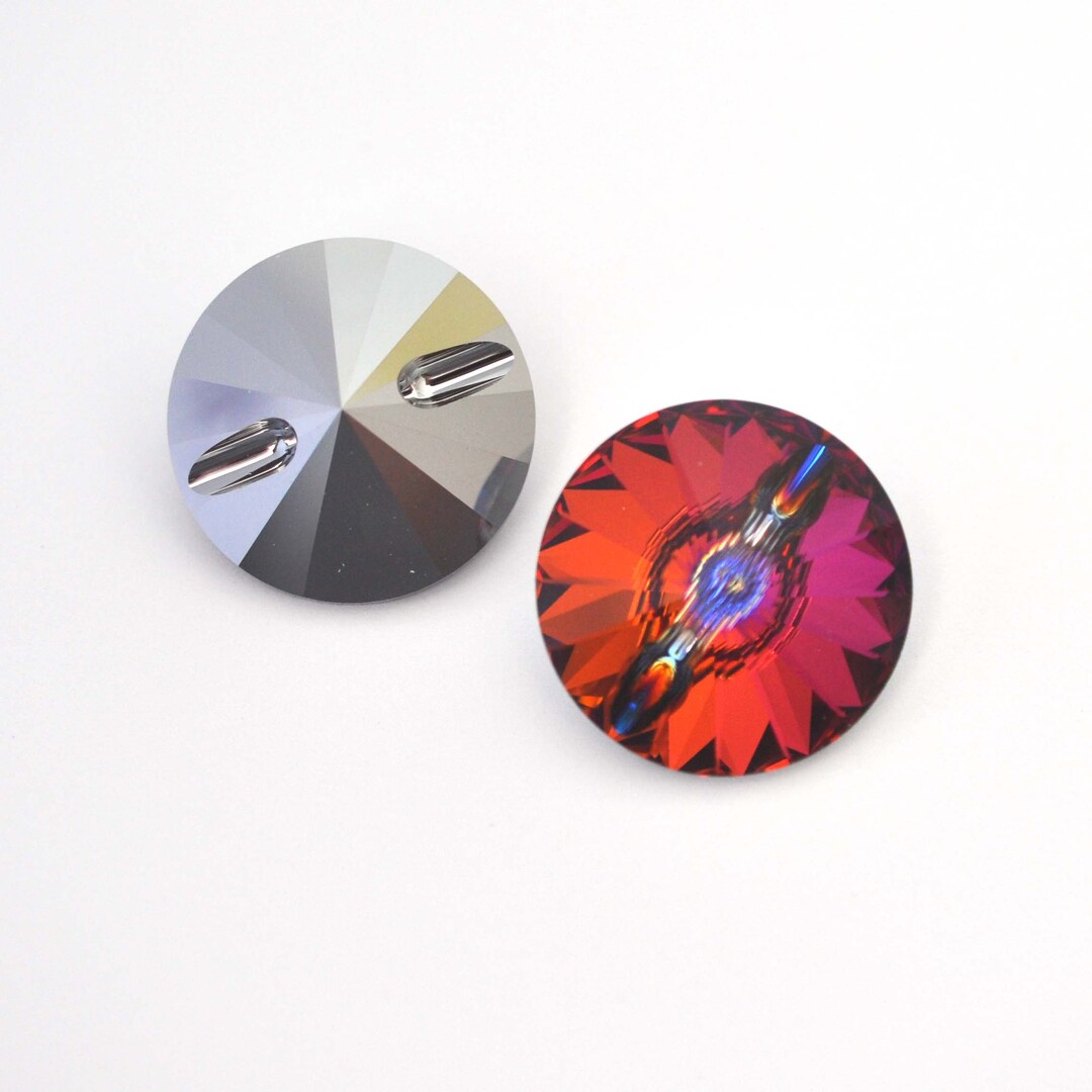 Volcano 23mm Large Crystal Button - 3015 Rivoli Style Button From ...