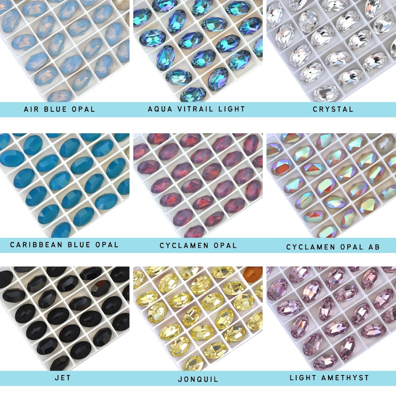 14x10mm Oval 4120 4100 Barton Crystal, Highest Quality Fancy Stones ...