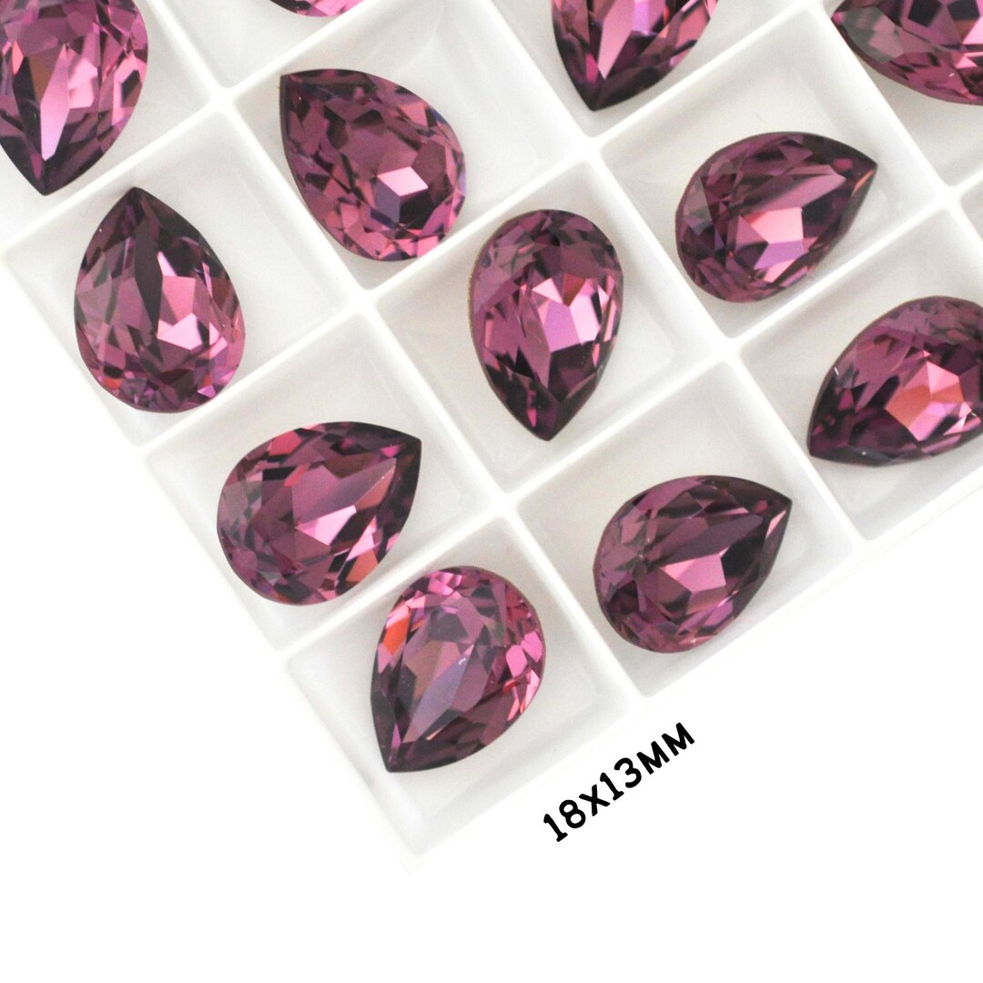 Iris 18x13mm Pear Shape 4320 Barton Crystal, Made in Austria, Highest ...