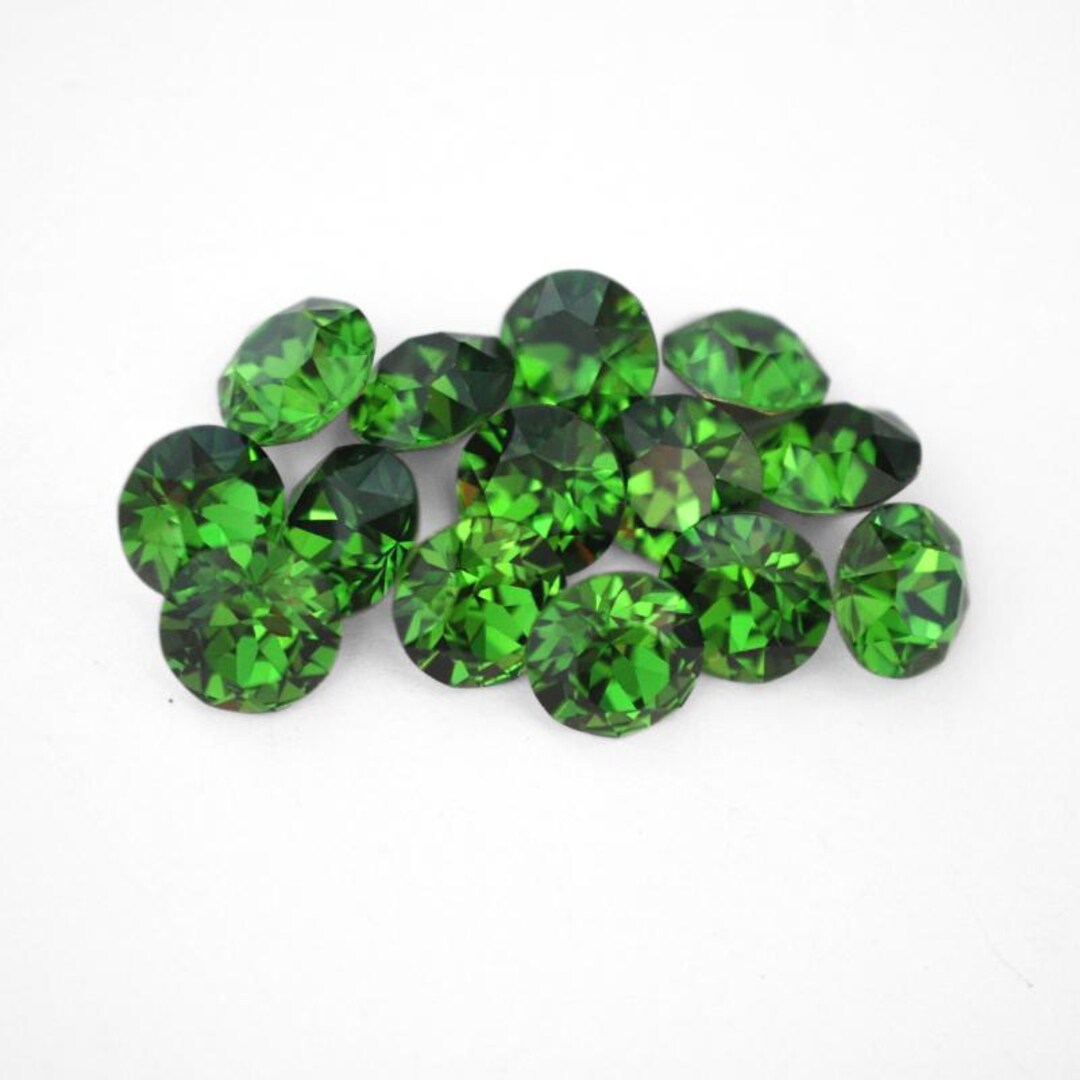 Fern Green 39ss 1088, Made in Austria, Highest Quality Round Rhinestone ...