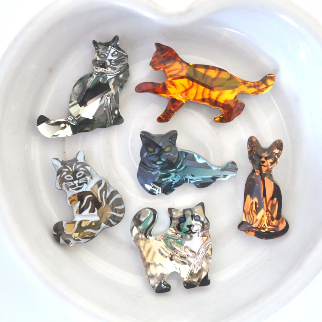 Cat Collection of Fancy Crystal - Barton Crystal - Cat Lady, Kitty ...