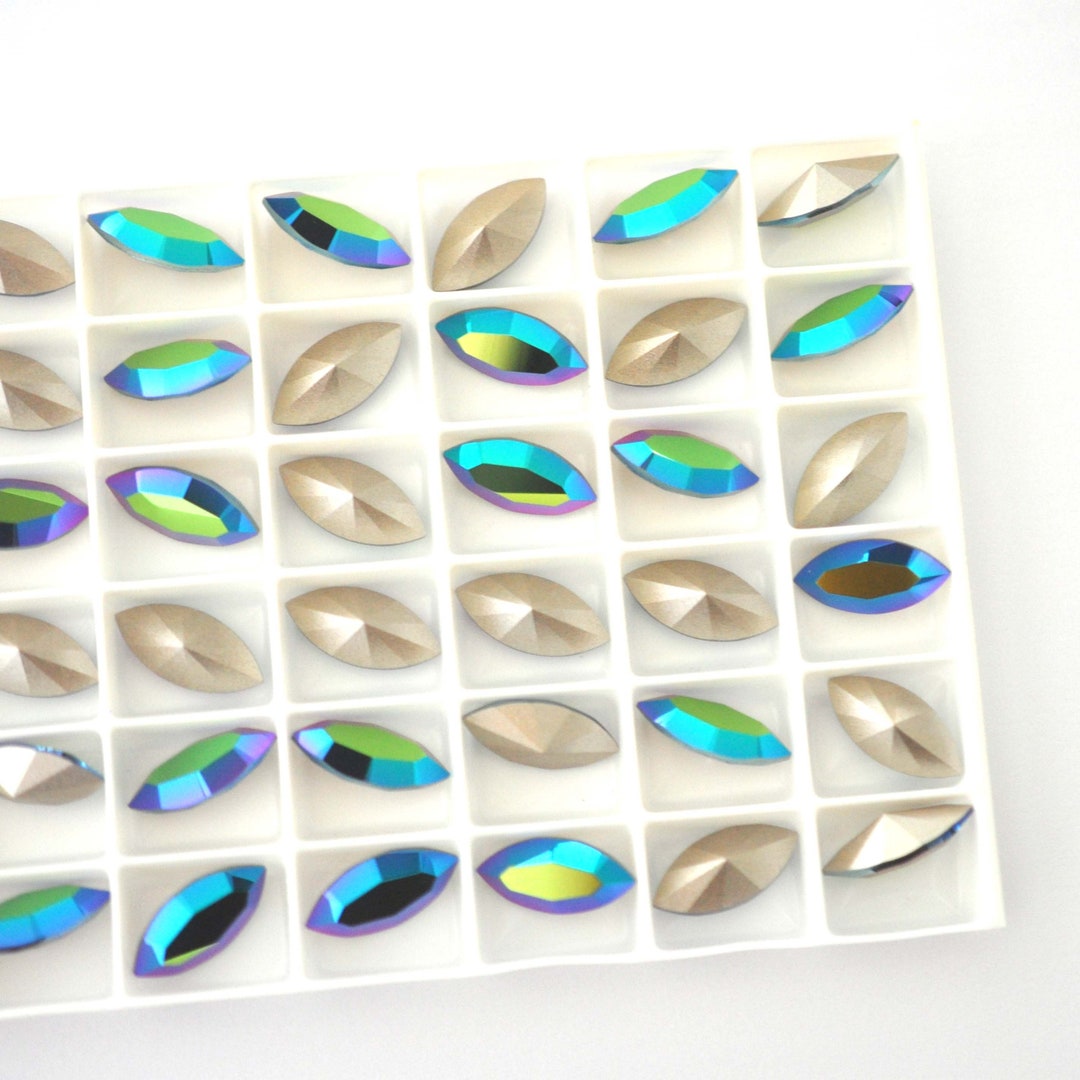 Jet AB 15x7mm Navette 4228 Marquee Shape Barton Crystal Multiple Pack ...