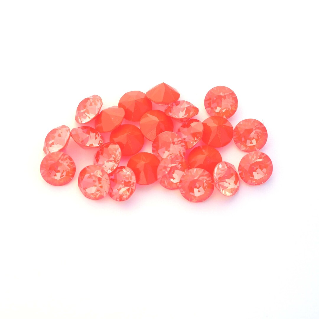 Orange Ignite 39ss 1088 Chatons 8mm Barton Crystals Multiple Pack Sizes ...