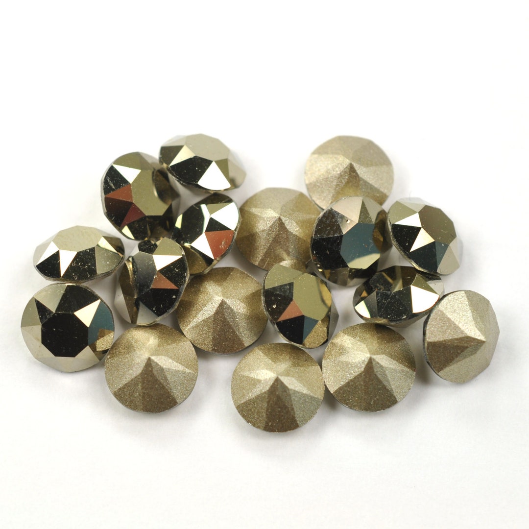 Metallic Light Gold 39ss 1088 Chatons 8mm Barton Crystals Multiple Pack ...