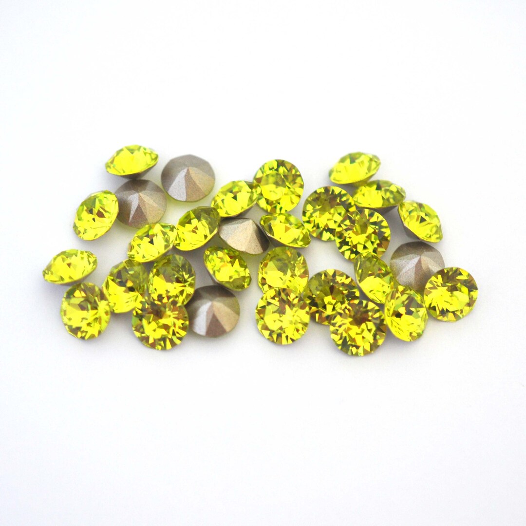 Citrus Green 39ss 1088 Chatons 8mm Barton Crystals Multiple Pack Sizes ...