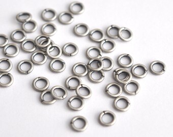 5mm Silver Jump Rings 12 Pieces Nickel and Lead Free | Etsy