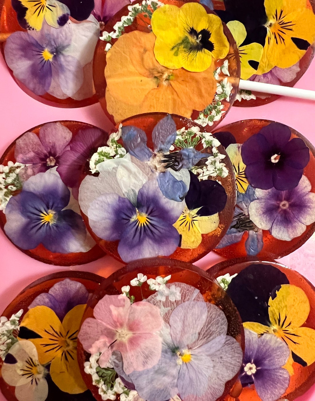Carrot Cake Flower Lollipops - Etsy