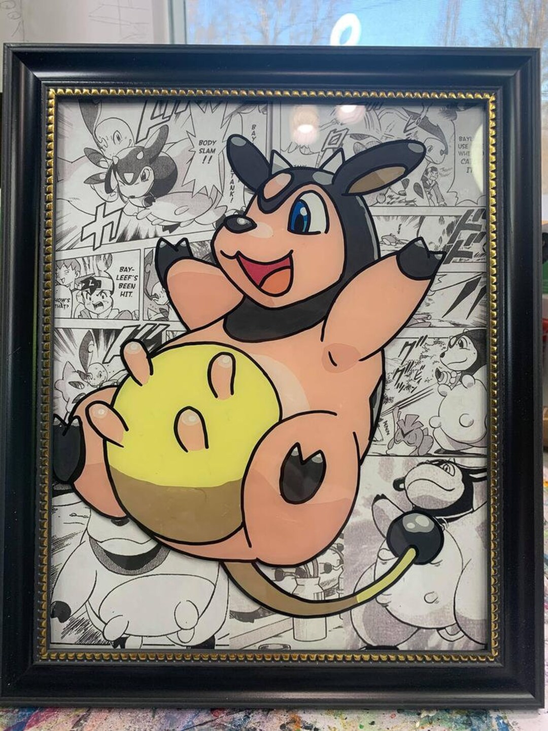 Pokemon - Miltank Glass Painting - Etsy