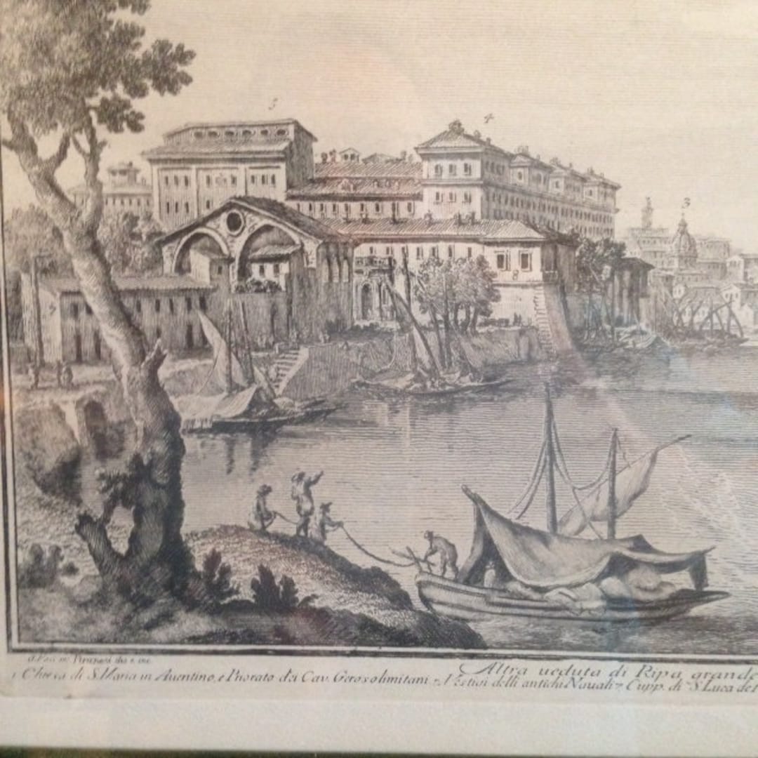 18th Century Italian Engraving of Rome - Etsy