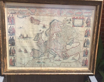 Antique Framed Maps - Etsy