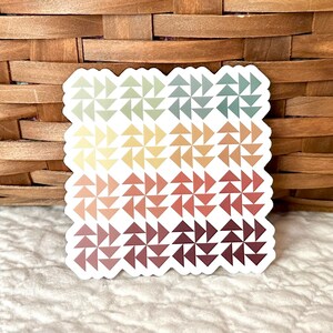 Quilt Block Sticker | Flying Geese Quilt Block | Vinyl | Waterproof ...