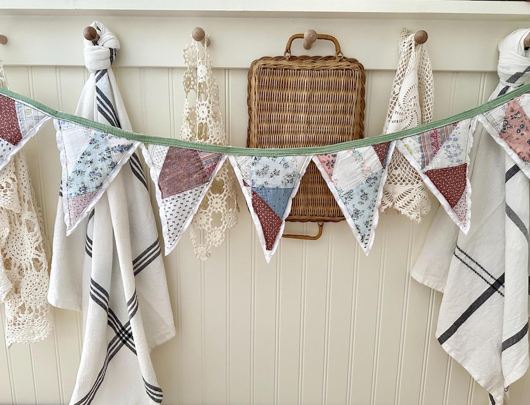 Quilt Bunting Banner | Quilt Garland | Home Decor | #113 - Etsy