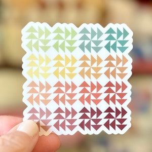 Quilt Block Sticker | Flying Geese Quilt Block | Vinyl | Waterproof ...