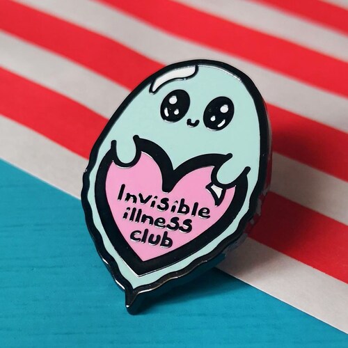 Invisible Illness Club Enamel Pin Chronic Illness Pin Badge - Etsy