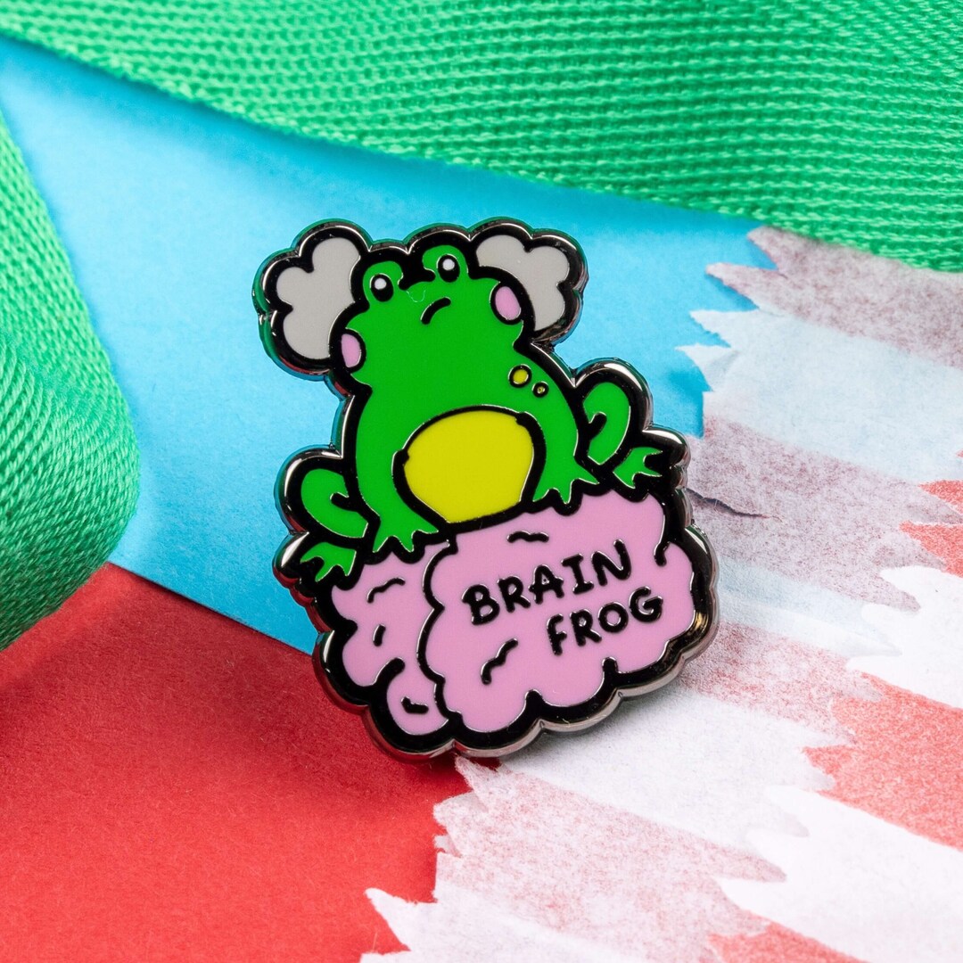 Brain Frog Enamel Pin - Brain Fog - Spoonie Gift - Invisible Illness ...
