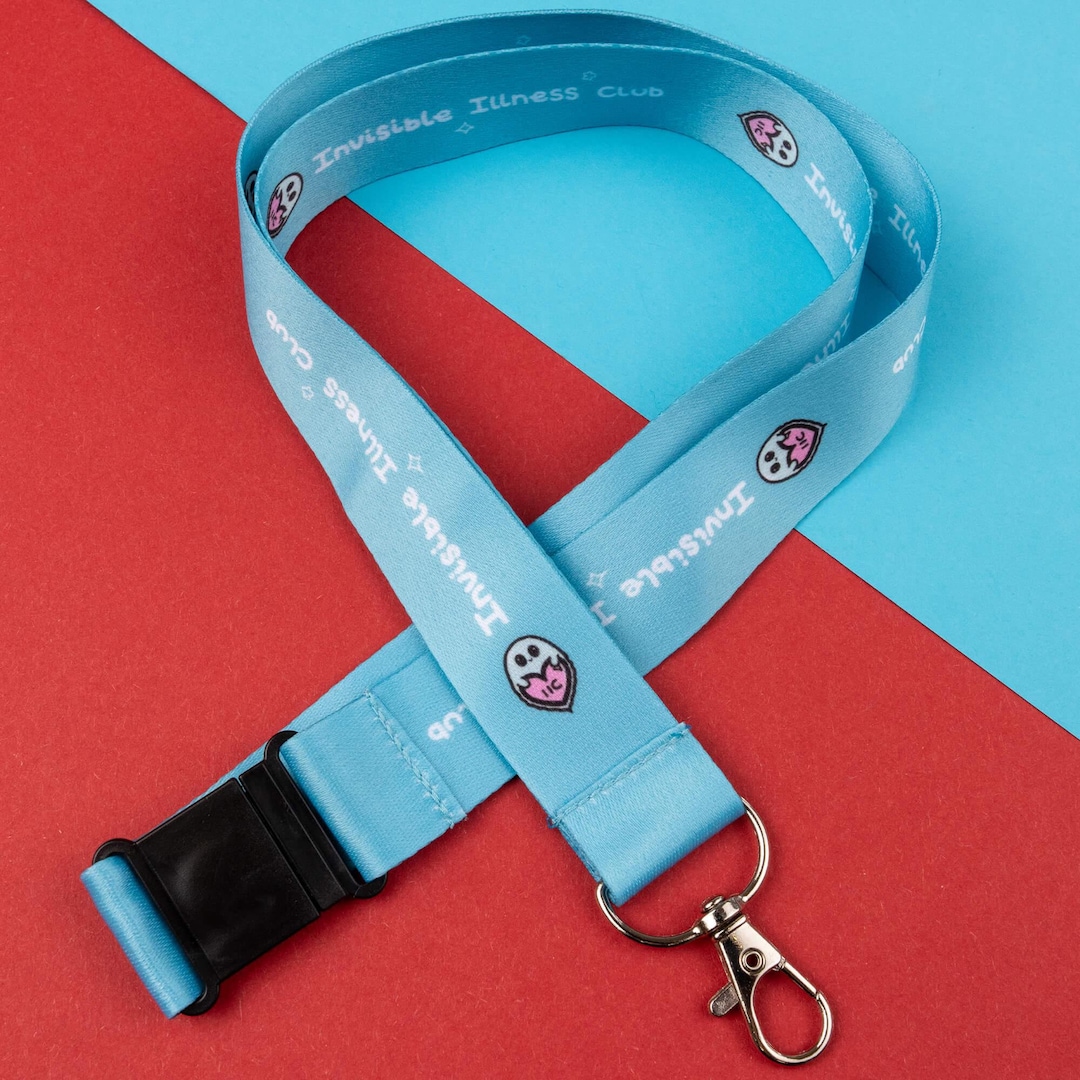 Invisible Illness Club Lanyard With Safety Catch - Sunflower Lanyard ...