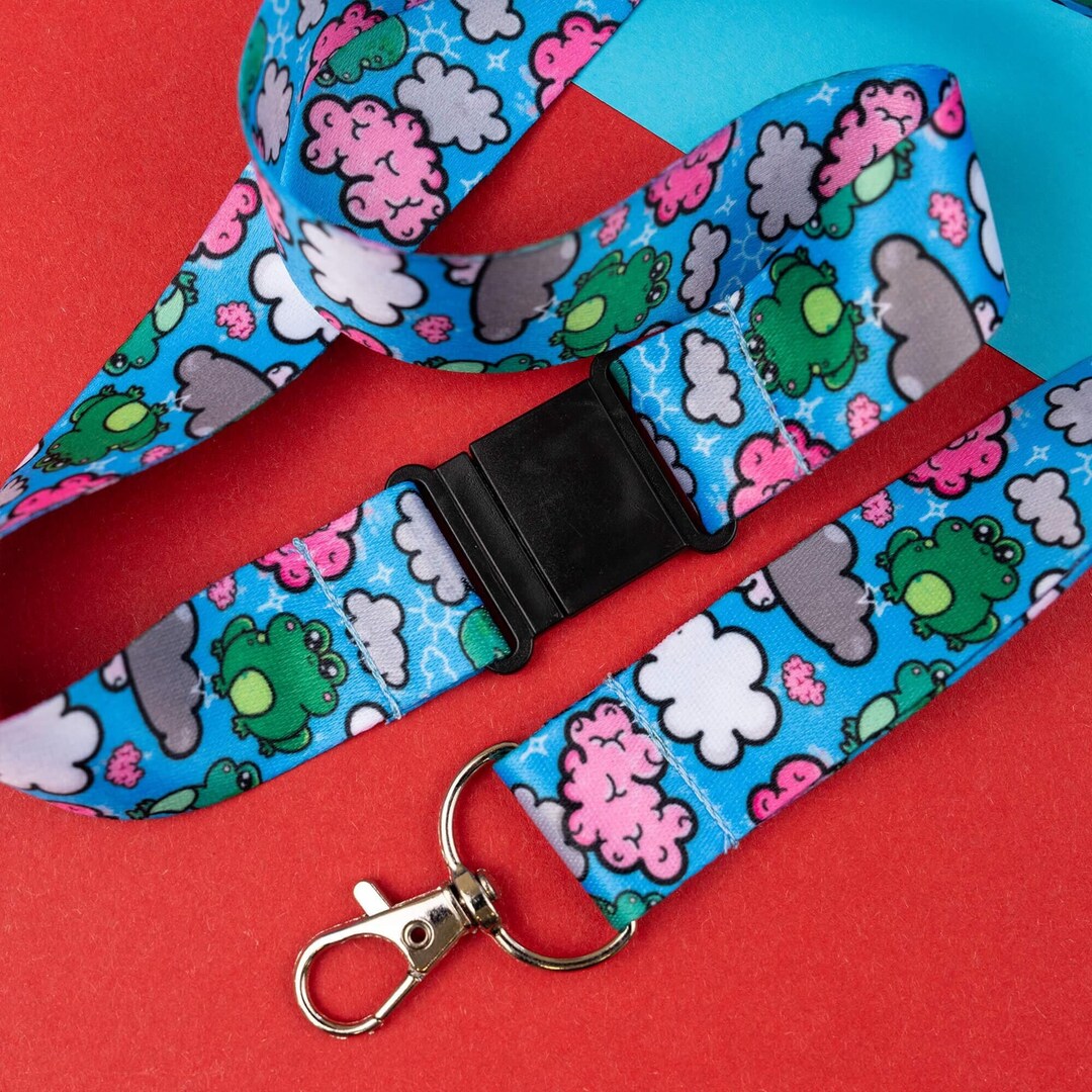 Brain Frog Lanyard With Safety Catch - Brain Fog - Chronic Illness Gift ...