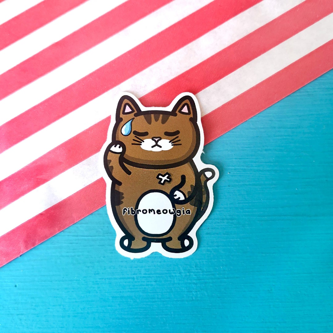 Fibromyalgia Sticker Spoonie Gift Vinyl Sticker Chronic - Etsy