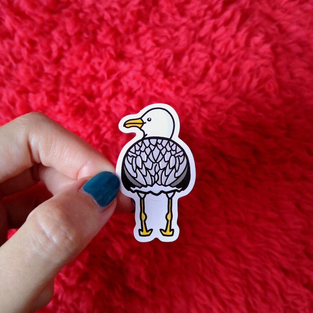 Seagull Bum Sticker Vinyl Sticker Cute Sticker Funny - Etsy UK