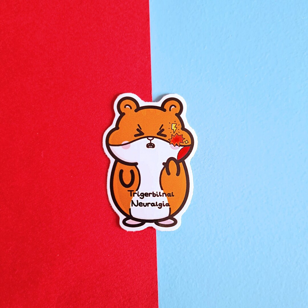 Trigerbilnal Neuralgia Gerbil Sticker - Trigeminal Neuralgia - Vinyl ...