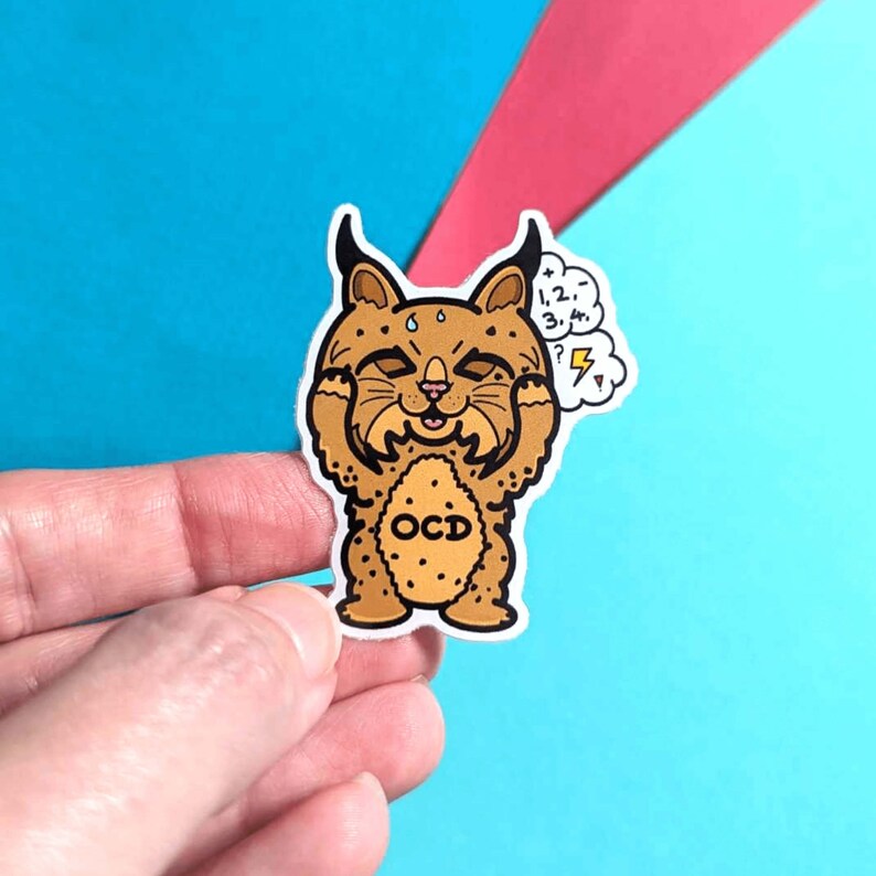 Bobsessive Compulsive Disorder Bobcat Sticker - OCD - Vinyl Sticker ...