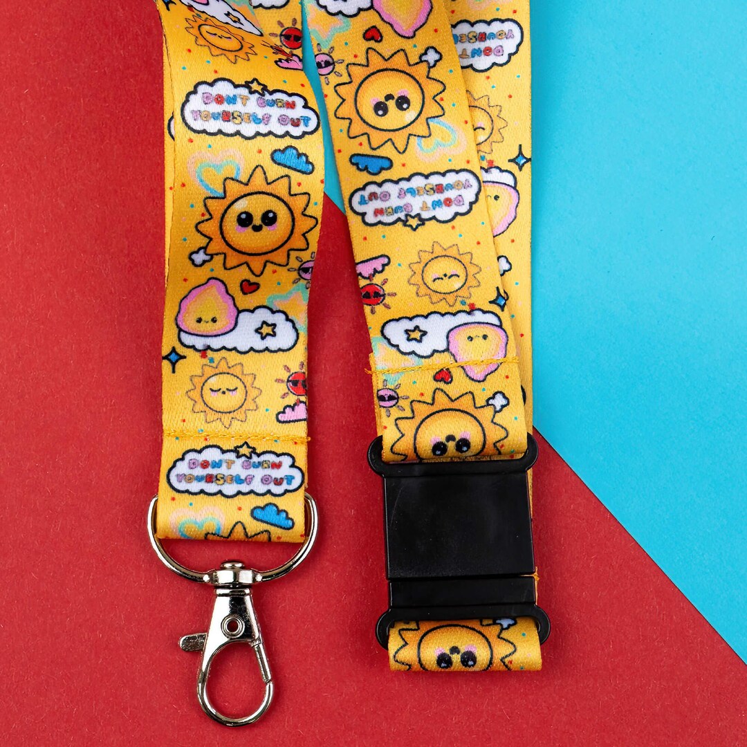 Don't Burn Yourself Out Lanyard With Safety Catch - Chronic Fatigue ...