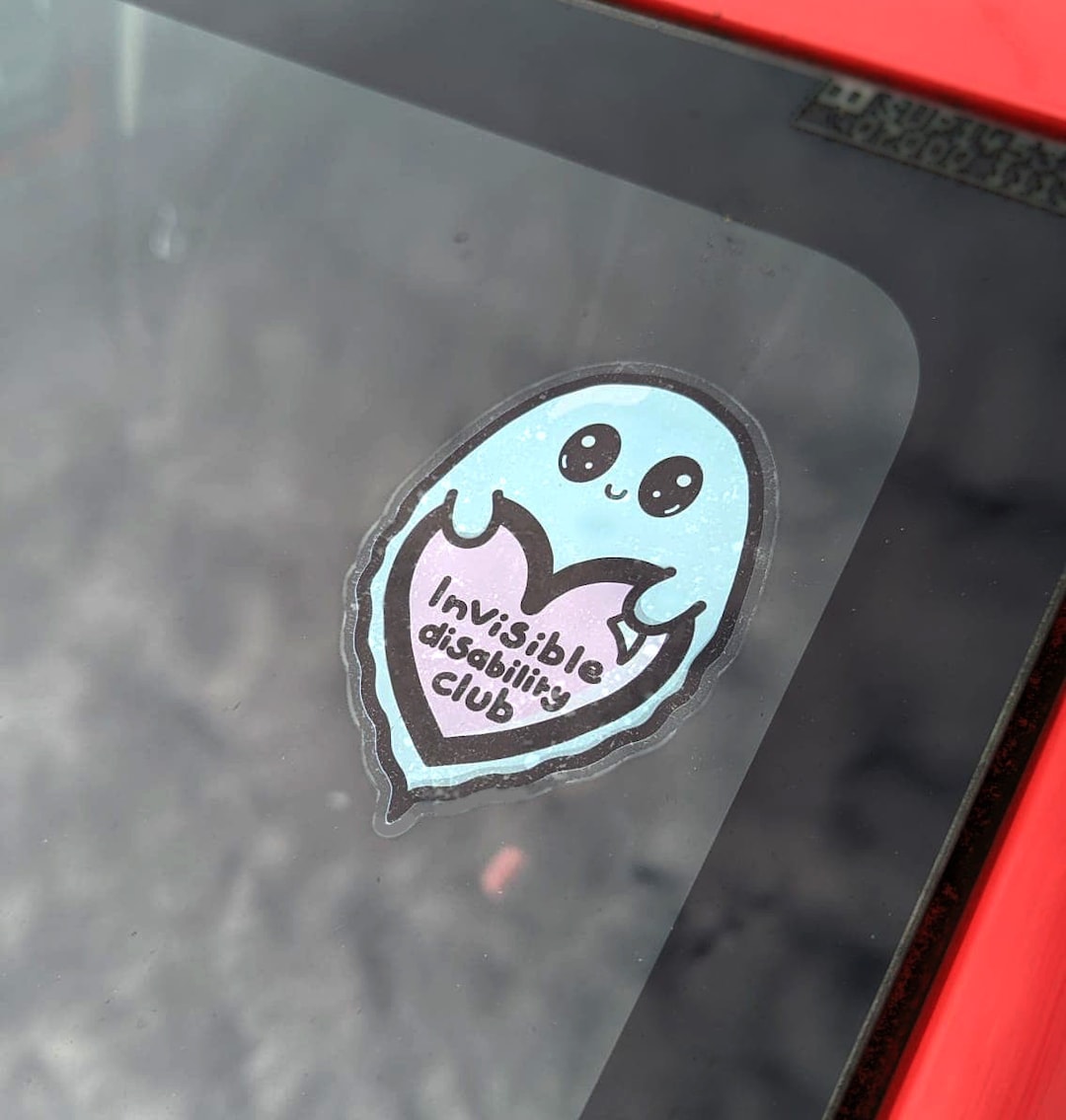 Invisible Disability Club Window Decal Car Window Sticker - Etsy UK