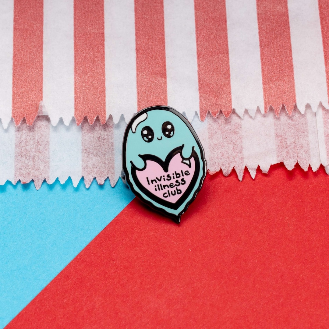 Invisible Illness Club Enamel Pin - Spoonie Gift - Chronic Illness Gift ...