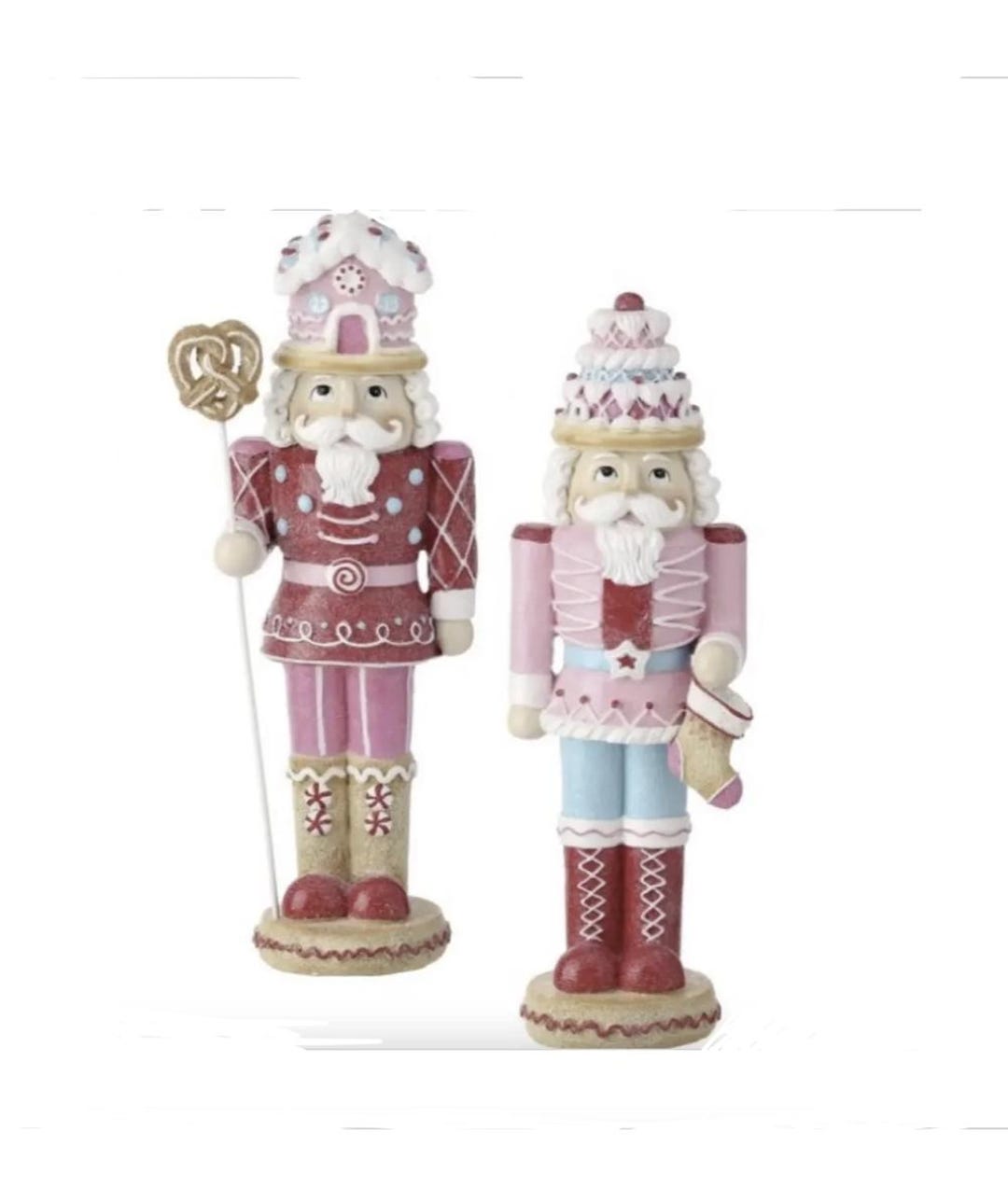 Sweets Nutcracker Figurines (set of 2), Resin Christmas Decor - Etsy