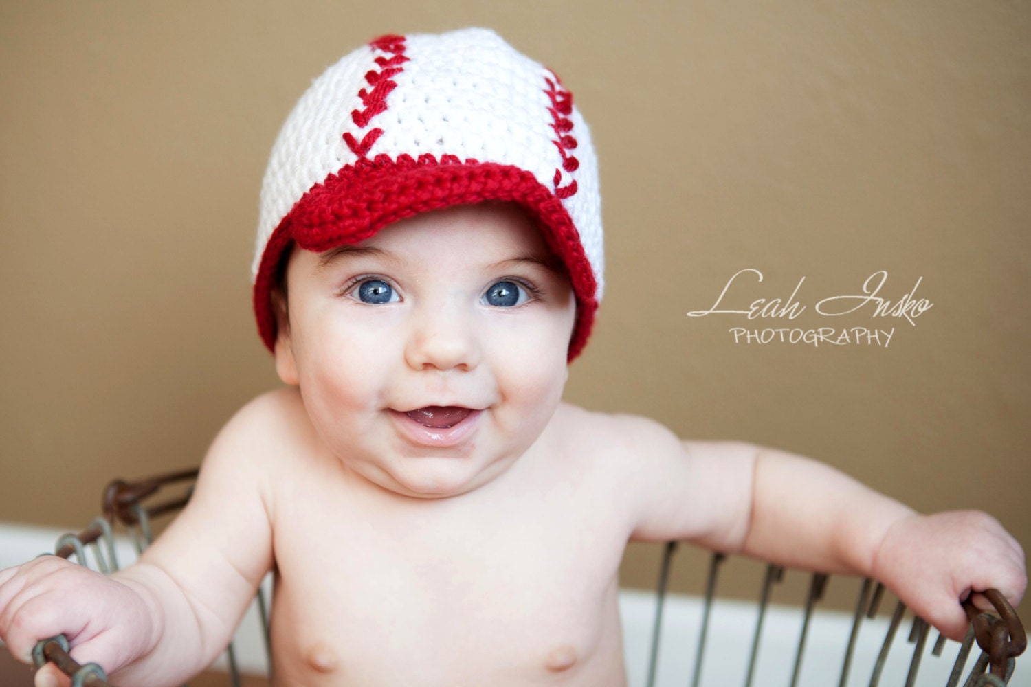 Baby Baseball Beanie Baby Boy Baseball Hatcrochet Hat Baby Boy Newborn ...