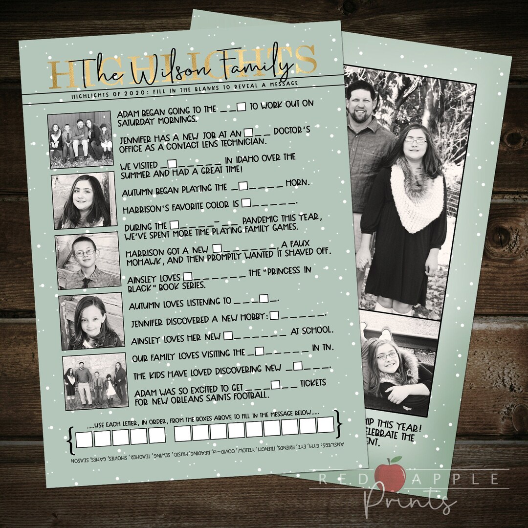 A secret Message Christmas Card - Etsy