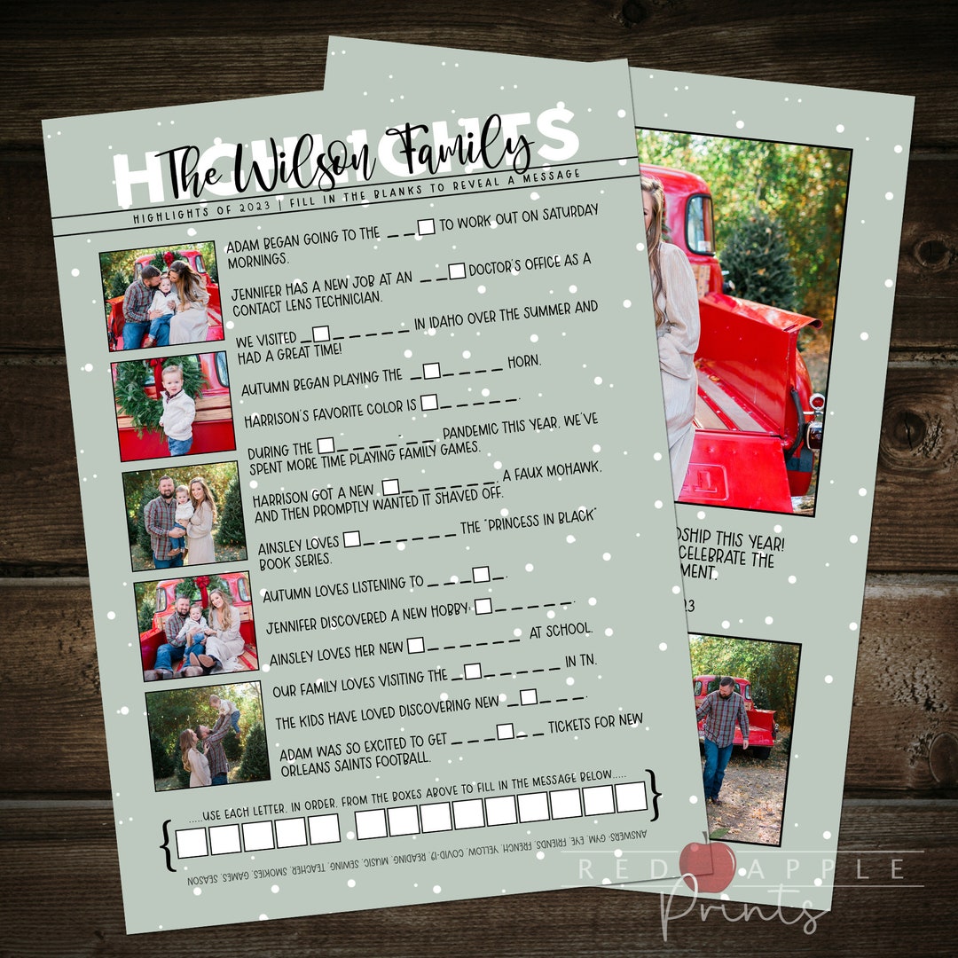 A "secret Message" Christmas Card - Etsy