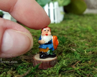 Tiny garden gnome | Etsy