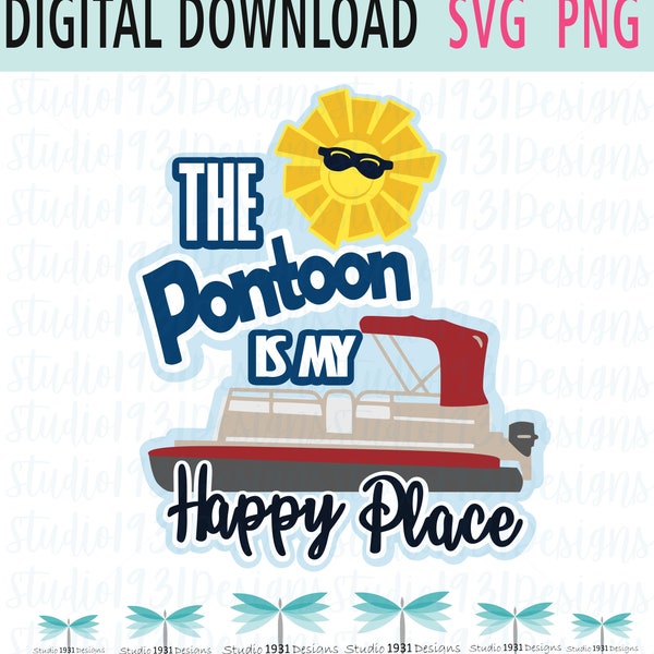 Pontoon Svg - Etsy