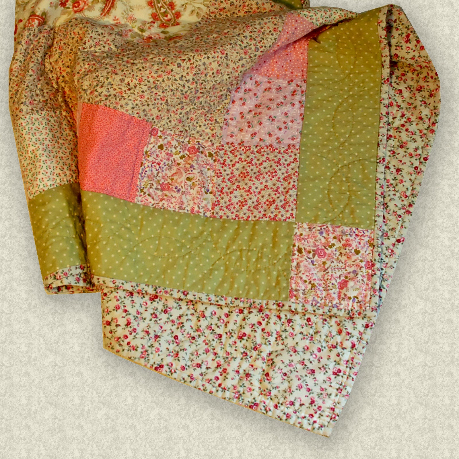 Paisley Pink Handcrafted Quilt - Etsy