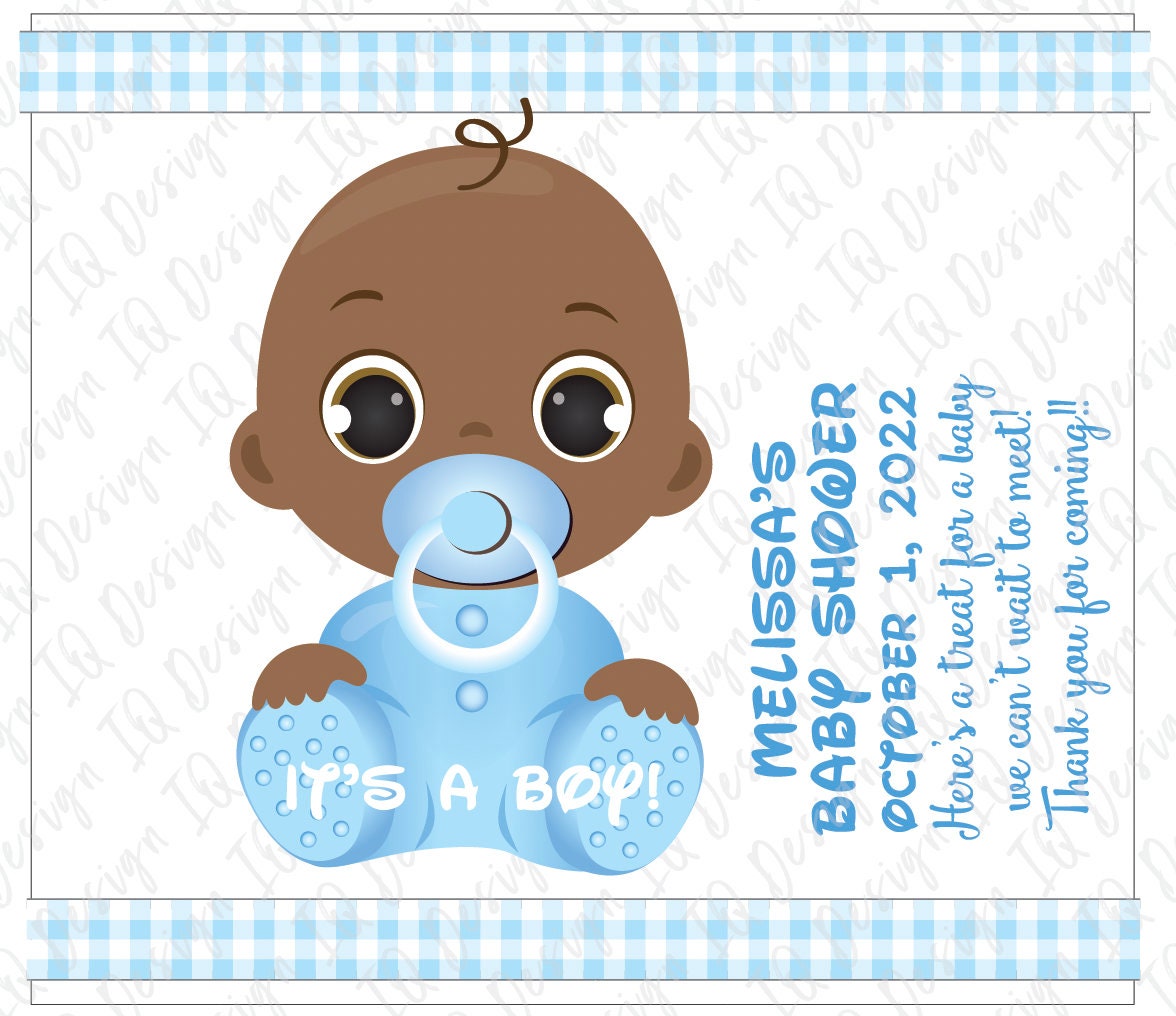 BABY SHOWER Favor • It's a Boy!! Large Chocolate Wrapper- Digital File ...