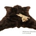 Brown Bear Skin Rug. Realistic. Faux Fur. Area Rug. Lodge Cabin. Throw ...
