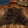 Brown Bear Skin Rug. Realistic. Faux Fur. Area Rug. Lodge Cabin. Throw ...