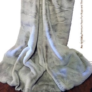 Fine Soft Bunny Rabbit Shag Plush Thick Faux Fur Throw Blanket ...