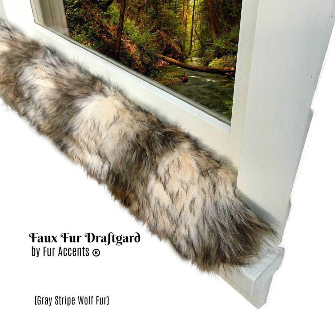 Draft Stopper - Draftgard for Doors and Windows - Faux Fur Designer ...