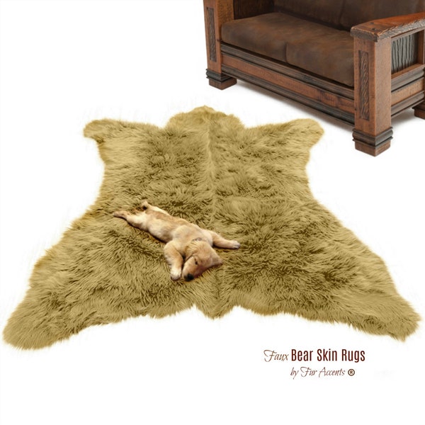 Bear Skin Rug With Head - Etsy